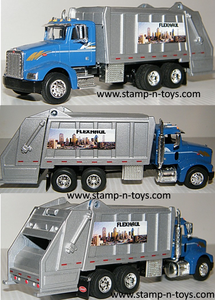 snt custom 1300 S/C Pete 385 w/Flexhaul Garbage Body | Stamp n Toys