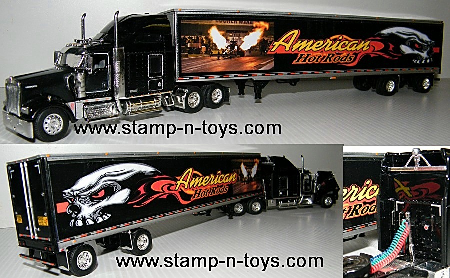 snt custom 0102 Kenworth W-900L pulling a 53′ Utility Dry Van Trailer ...