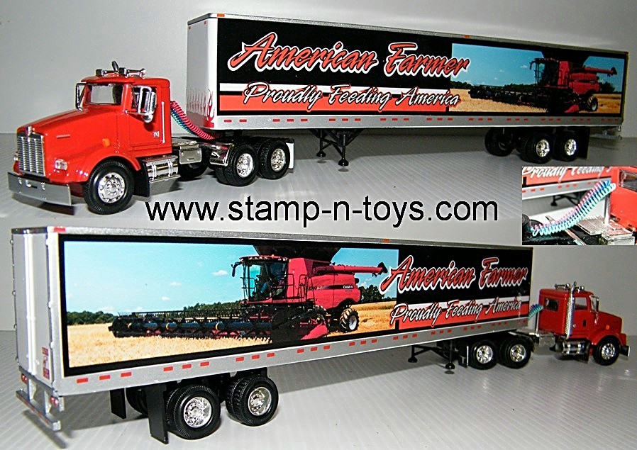 snt custom 0069 Kenworth T-800 daycab pulling a 53′ Dry Van w/American ...